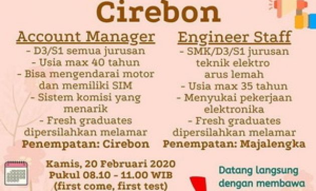 Lowongan kerja PT. Galva Galindra Multi Cipta